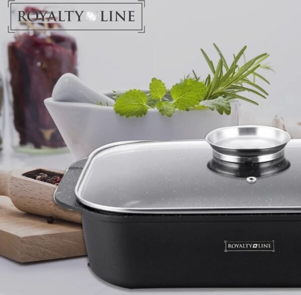 Roasting Casserole – Die Cast – Non Stick Greblon Marble Coated – 32 cm ...